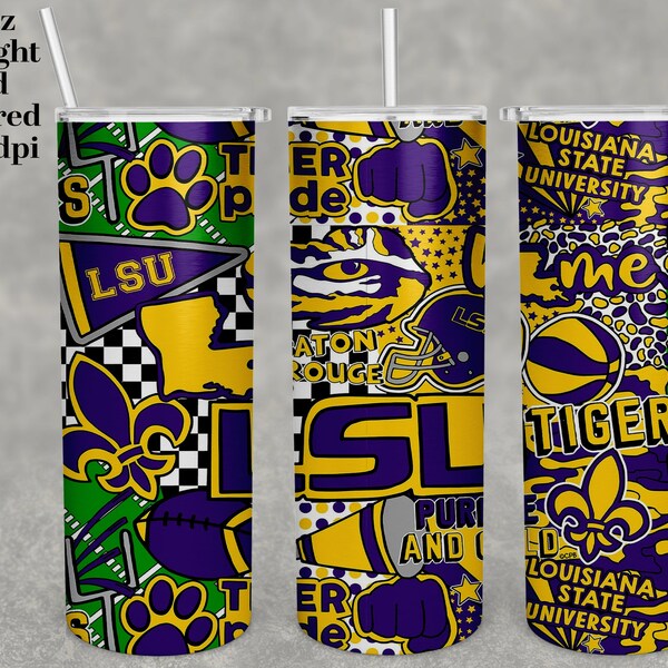 Lsu Png Tumbler Wrap - Etsy