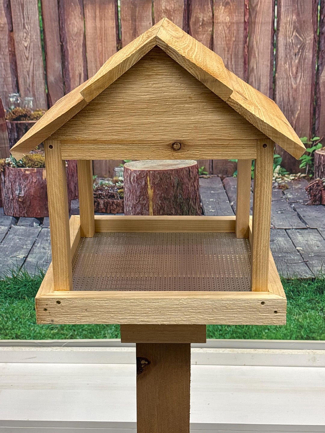 13”x13” Fly-through 4x4 Post Feeder - Etsy