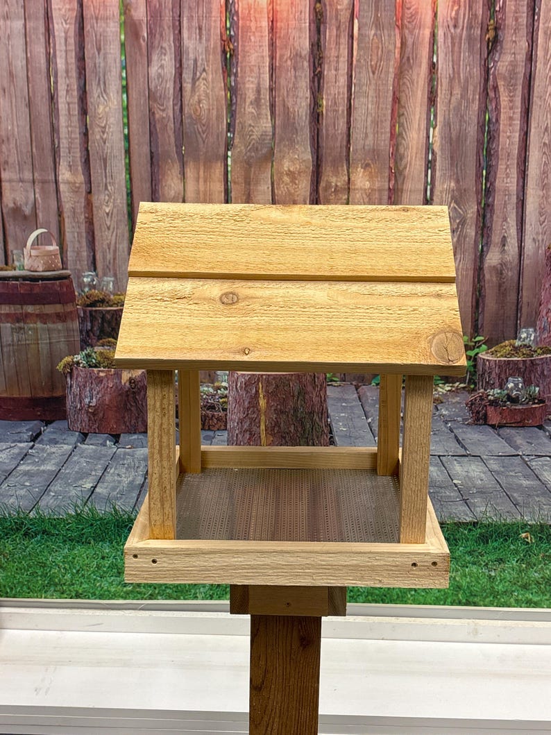 13”x13” Fly-through 4x4 Post Feeder - Etsy