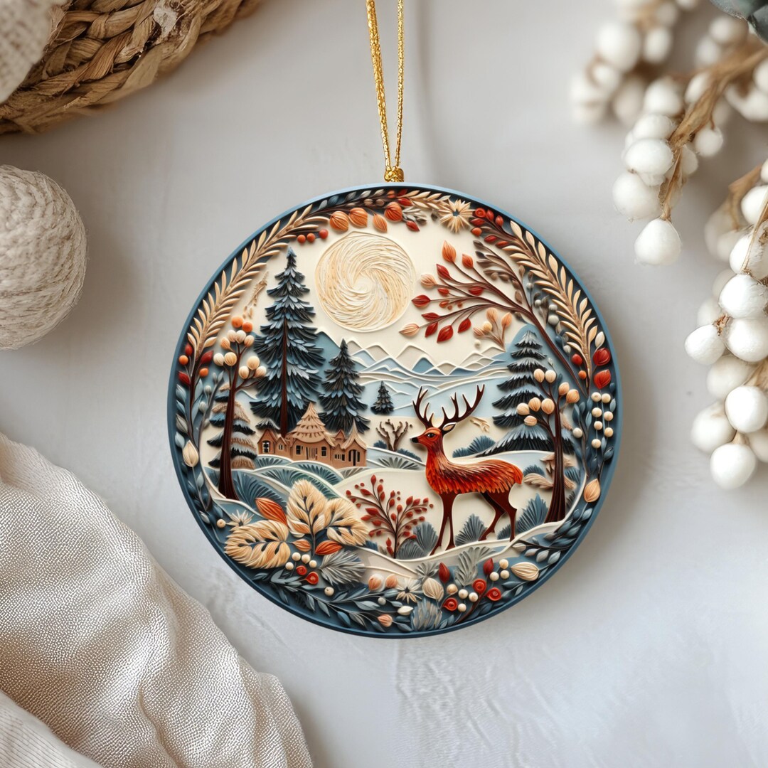 Reindeer Christmas Tree Ornament Christmas Tree Decoration Reindeer ...