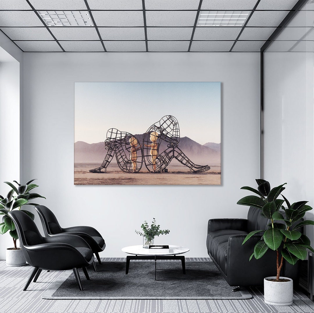 Burning Man Festival Home Design, Two People Turning Their Backs on ...