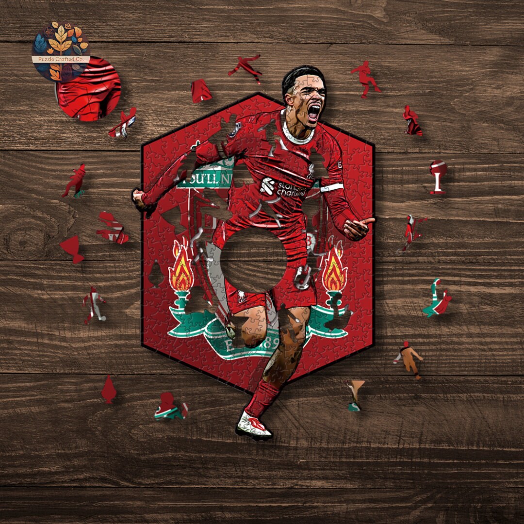 Trent Alexander-arnold Wooden Puzzle Liverpool Football Artwork for ...