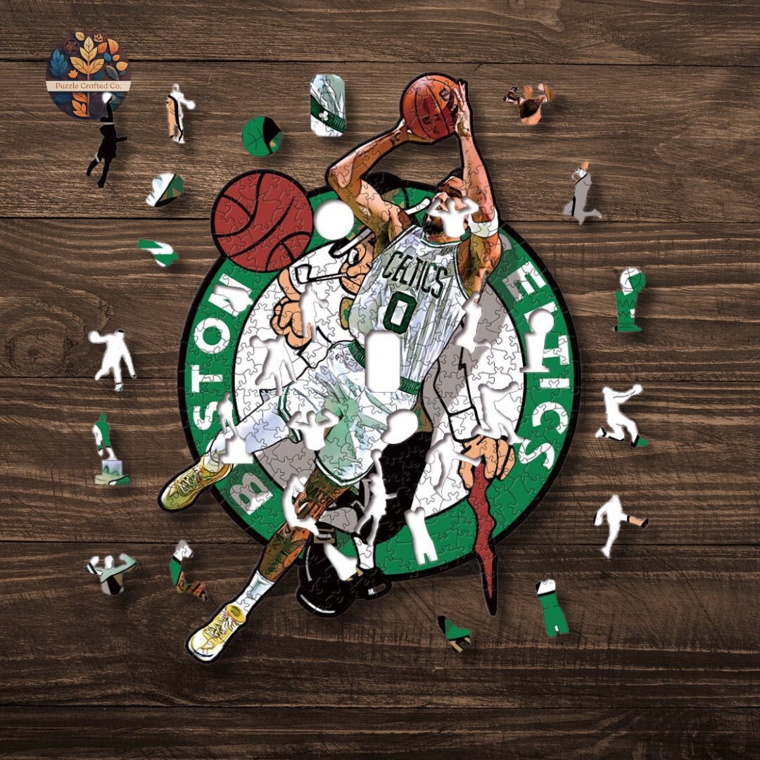 Jason Tatum Wooden Puzzle: Perfect Gift for Boston Celtics NBA Fans and ...