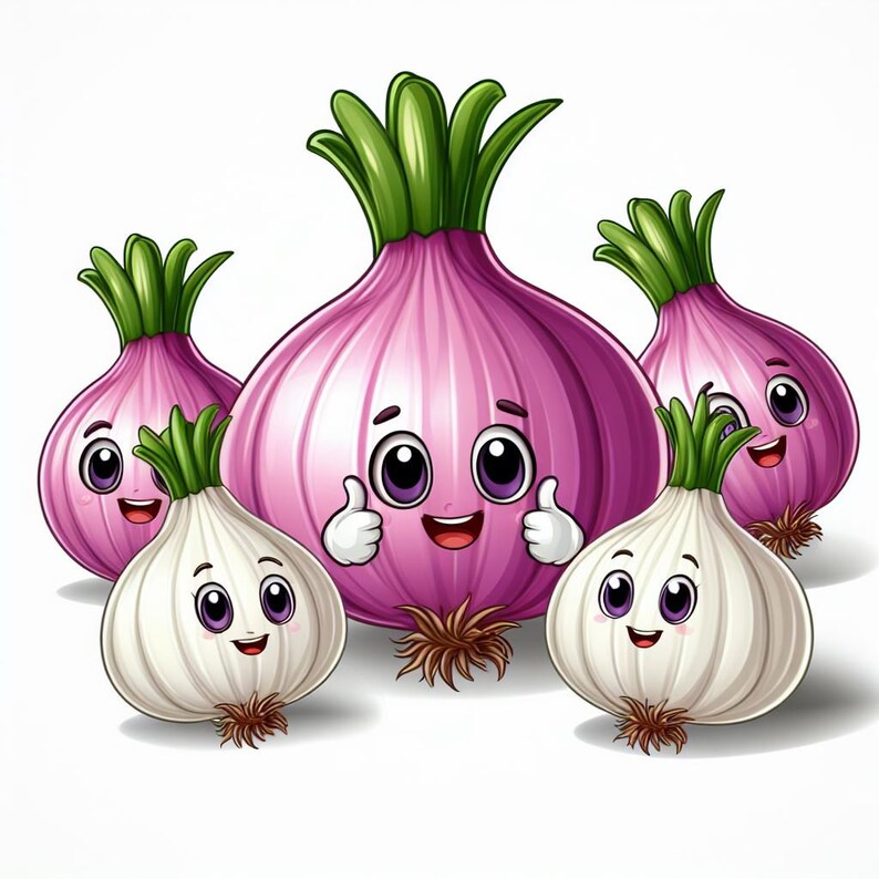 Cute Vegetables, Veggies Clipart, Cute Cartoon Vegetables Clipart ...