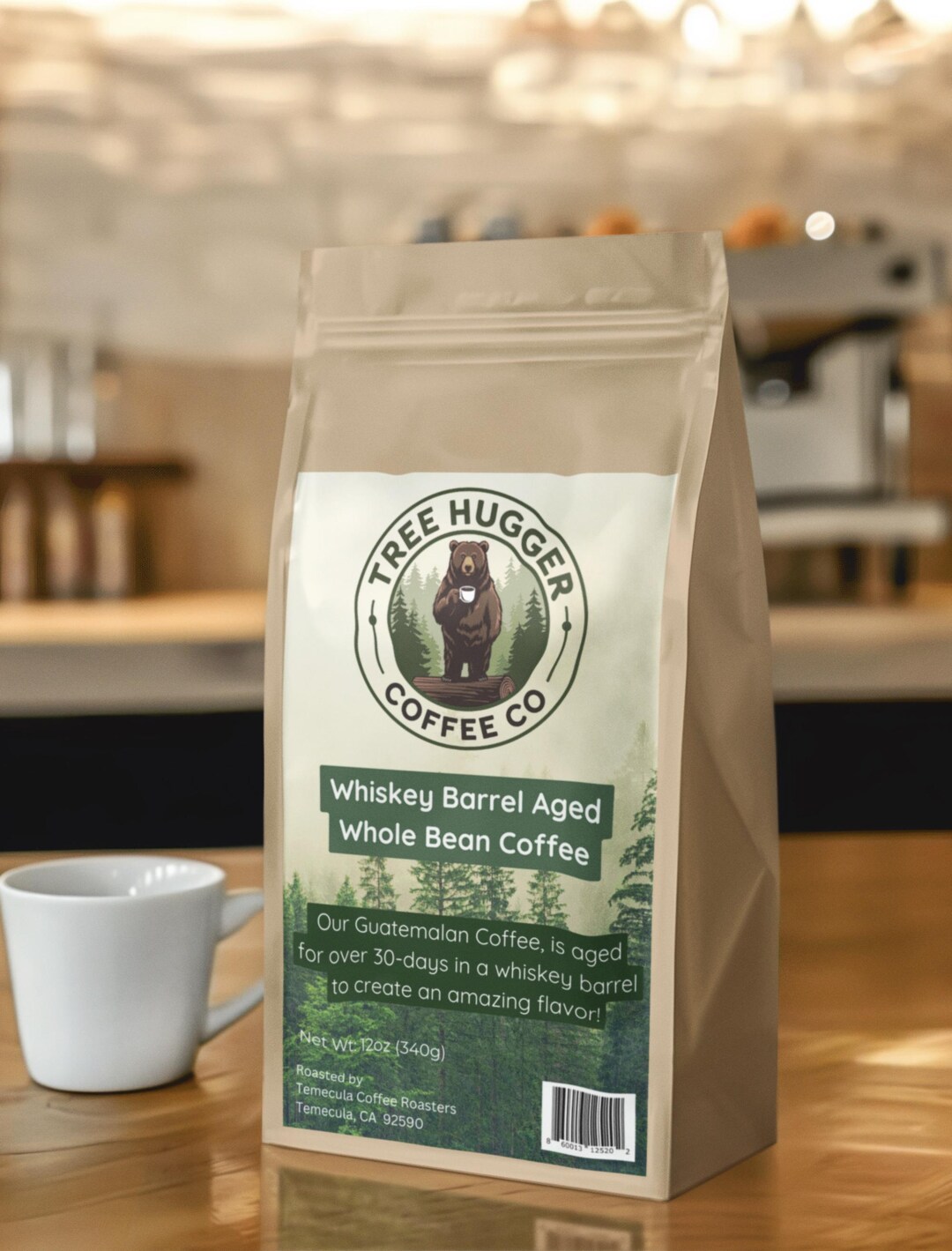 Tree Hugger Coffee Co - Whiskey Barrel Aged - Specialty Grade Whole ...