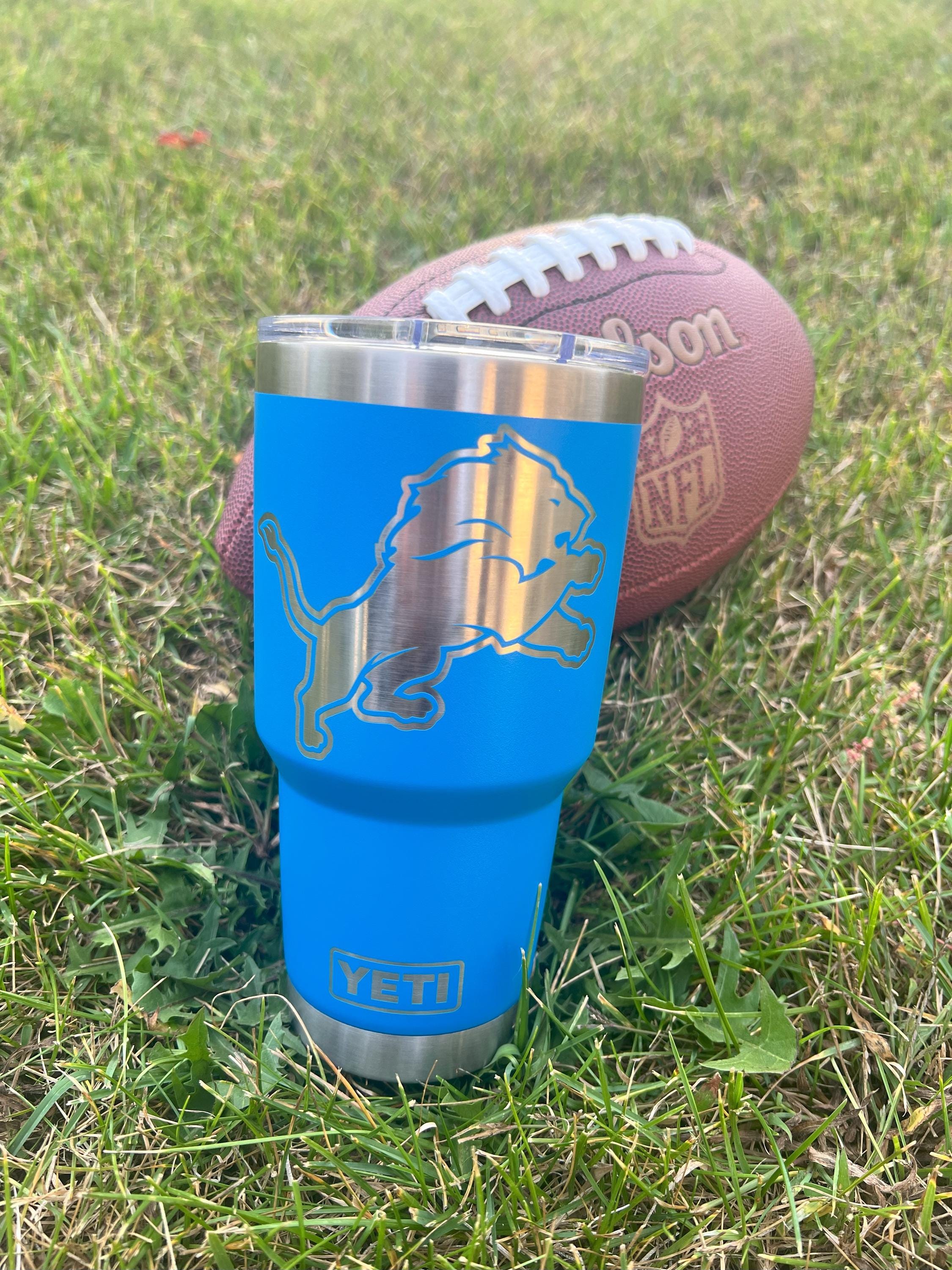 Custom Engraved YETI Football Tumbler, Personalized Fan Gift - Etsy