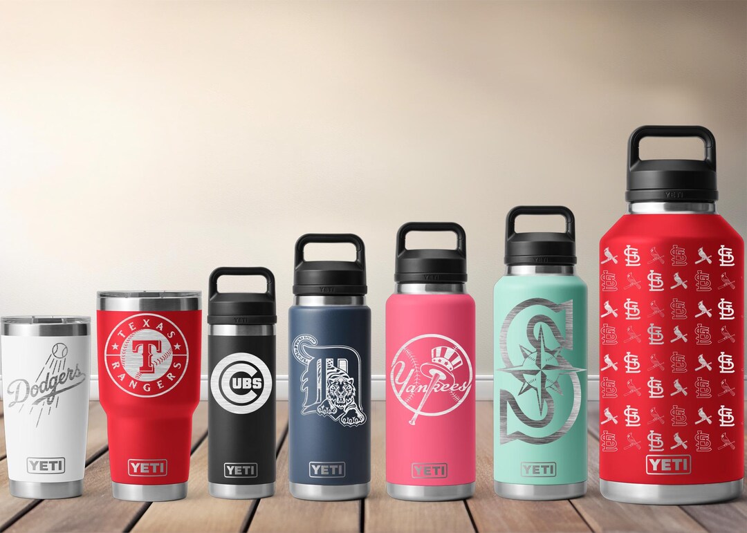 Custom Engraved MLB Team Yeti Tumbler – Baseball Fan Gift - Etsy