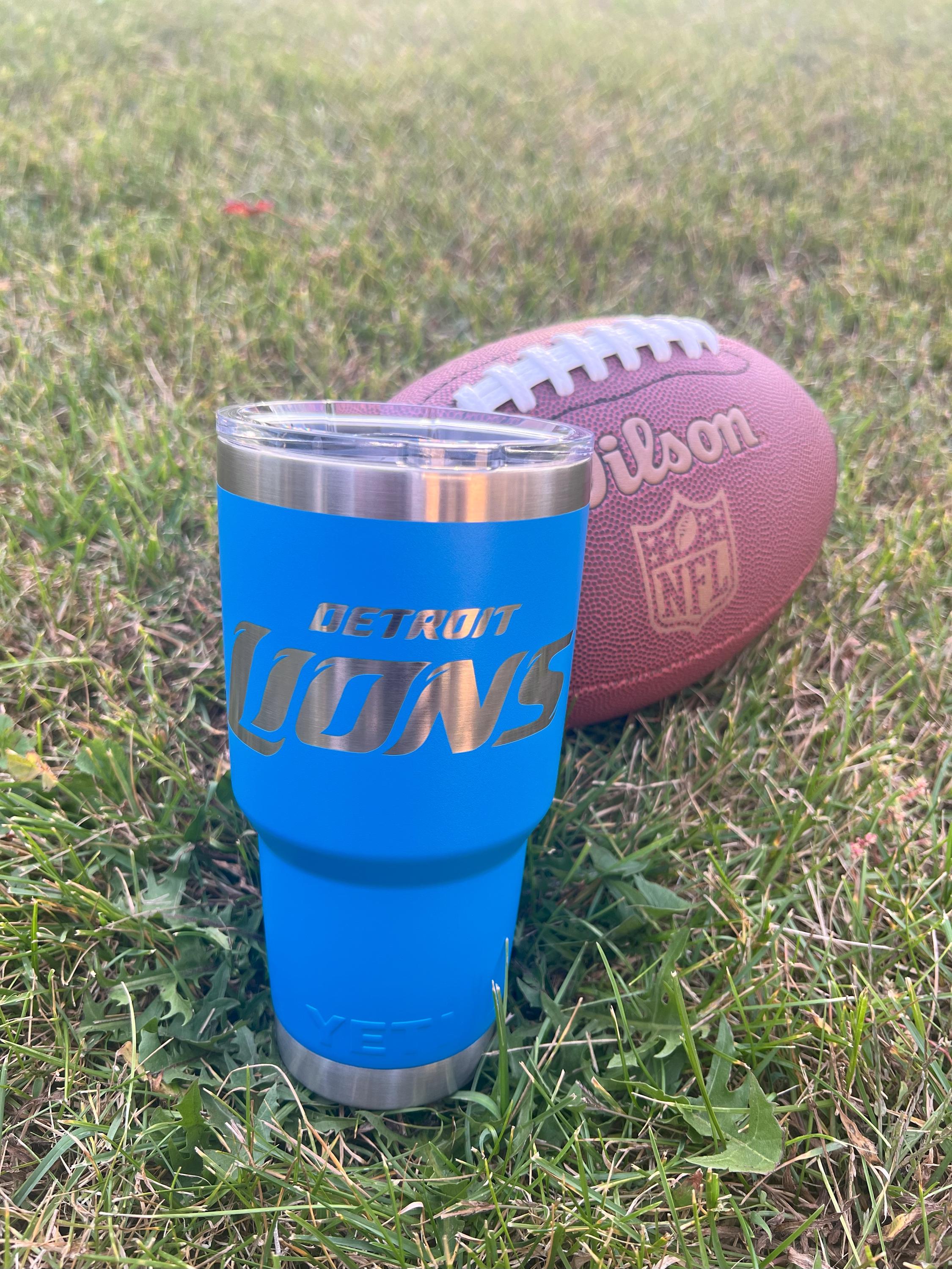 Custom Engraved YETI Football Tumbler, Personalized Fan Gift - Etsy