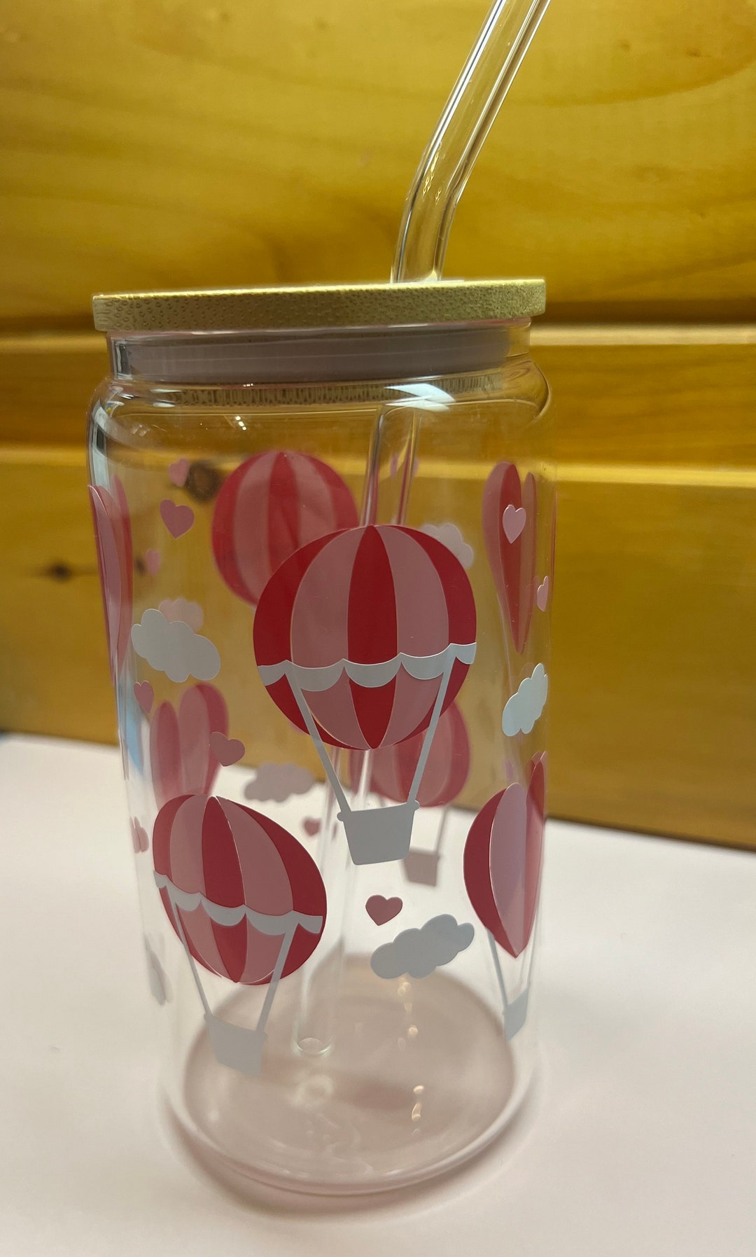 Valentine’s Hot Air Balloon Libbey Glass - Etsy
