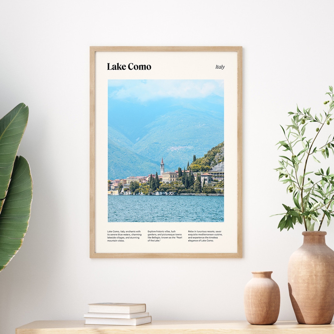 Authentic Lake Como Photography Stunning Lake Como Wall Art & Print ...