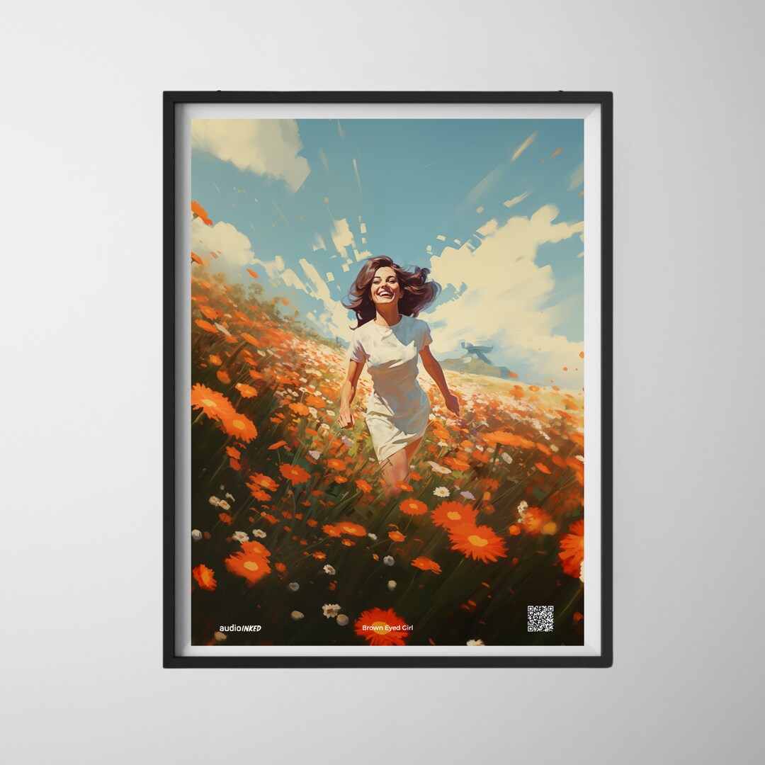 Van Morrison Interactive Wall Art Brown Eyed Girl by Van Morrison ...