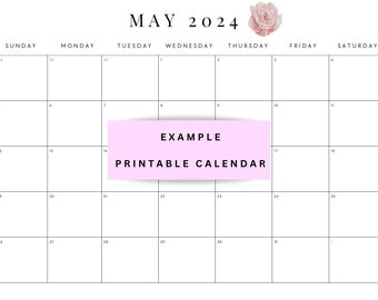 Editable May 2024 Calendar Printable, Retro Groovy May 2024 Printable ...