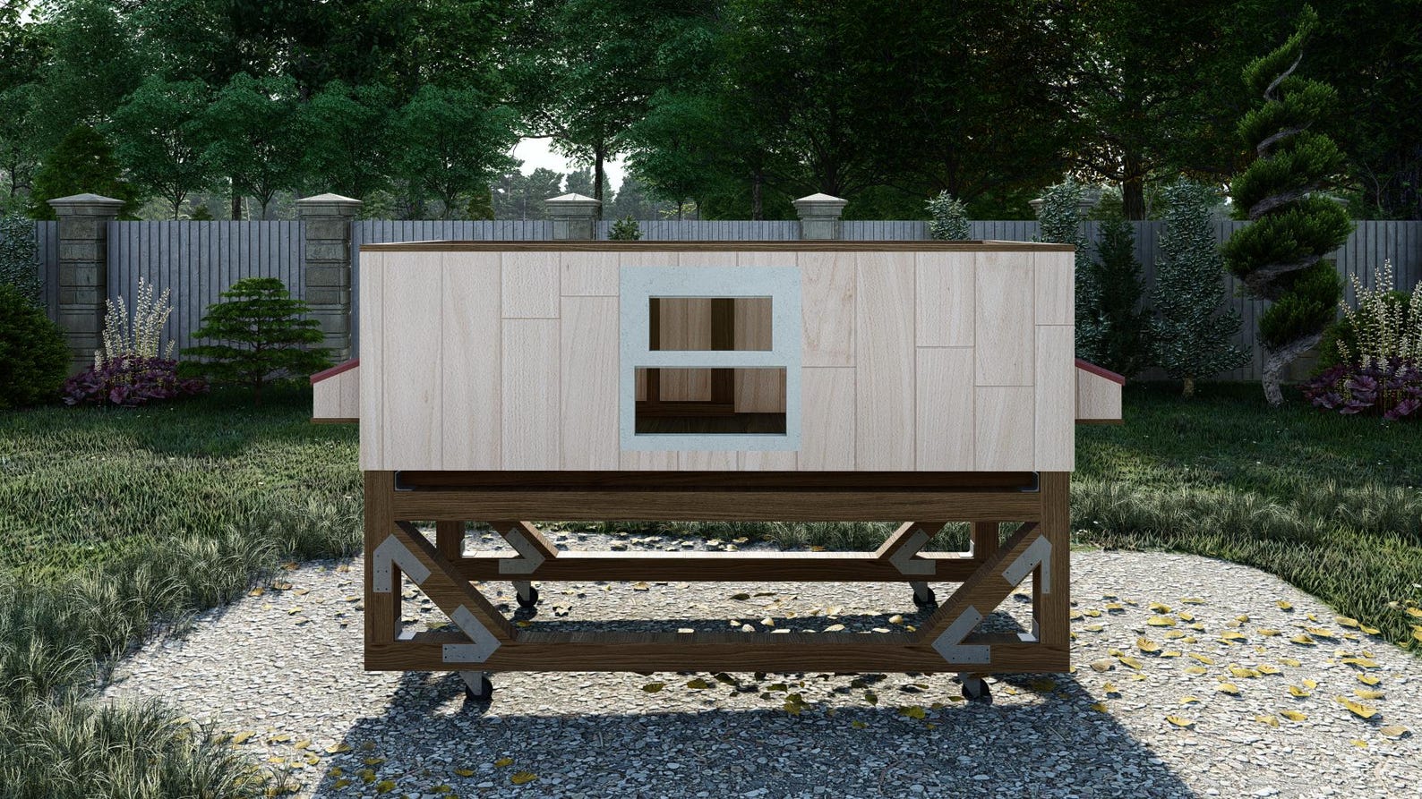 Mobile Chicken Coop 4x8 Plans | DIY Portable Hen House | Backyard ...
