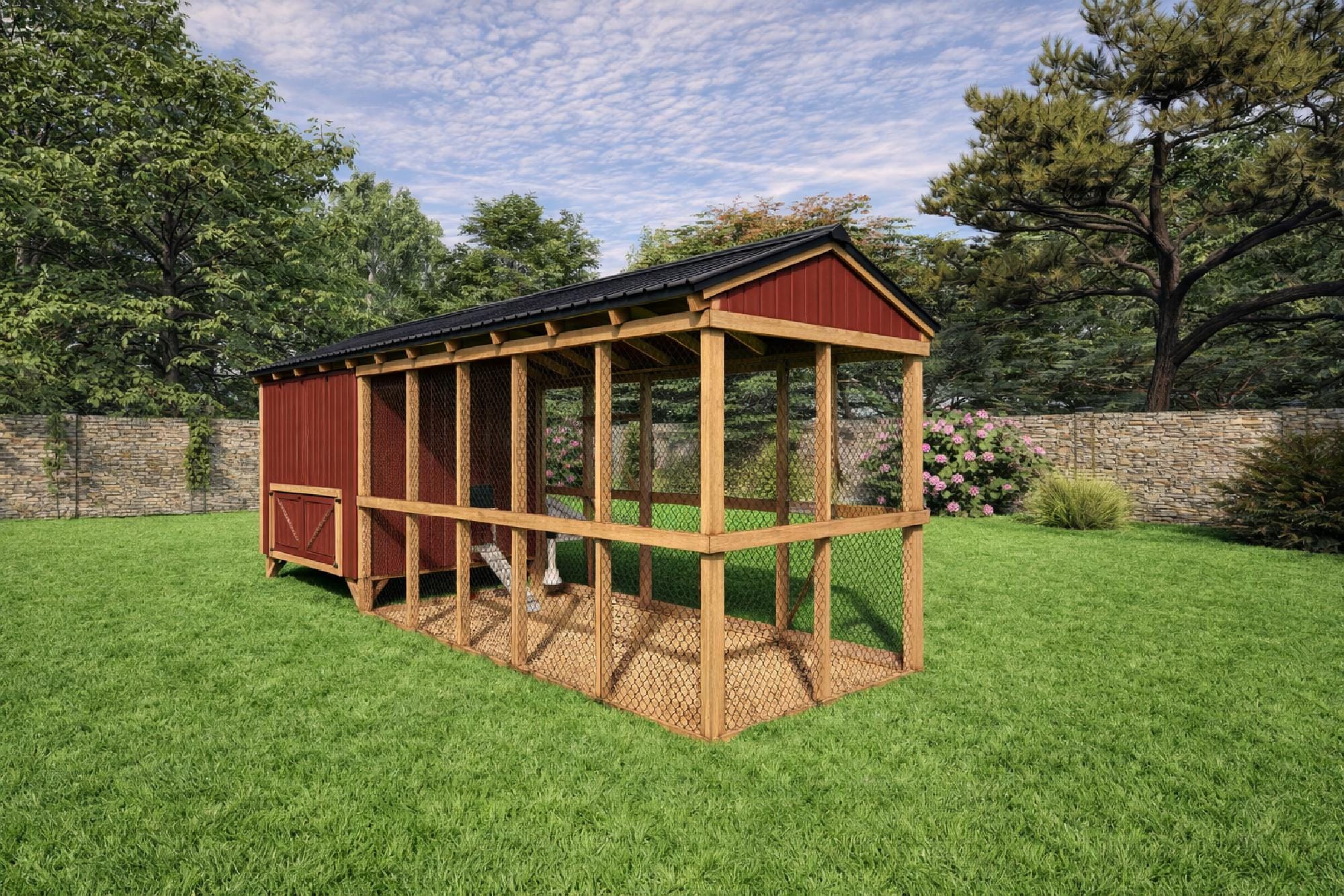 Chicken Coop Plans | 8x8 Coop + 7x14 Run PDF | DIY Backyard Build - Etsy