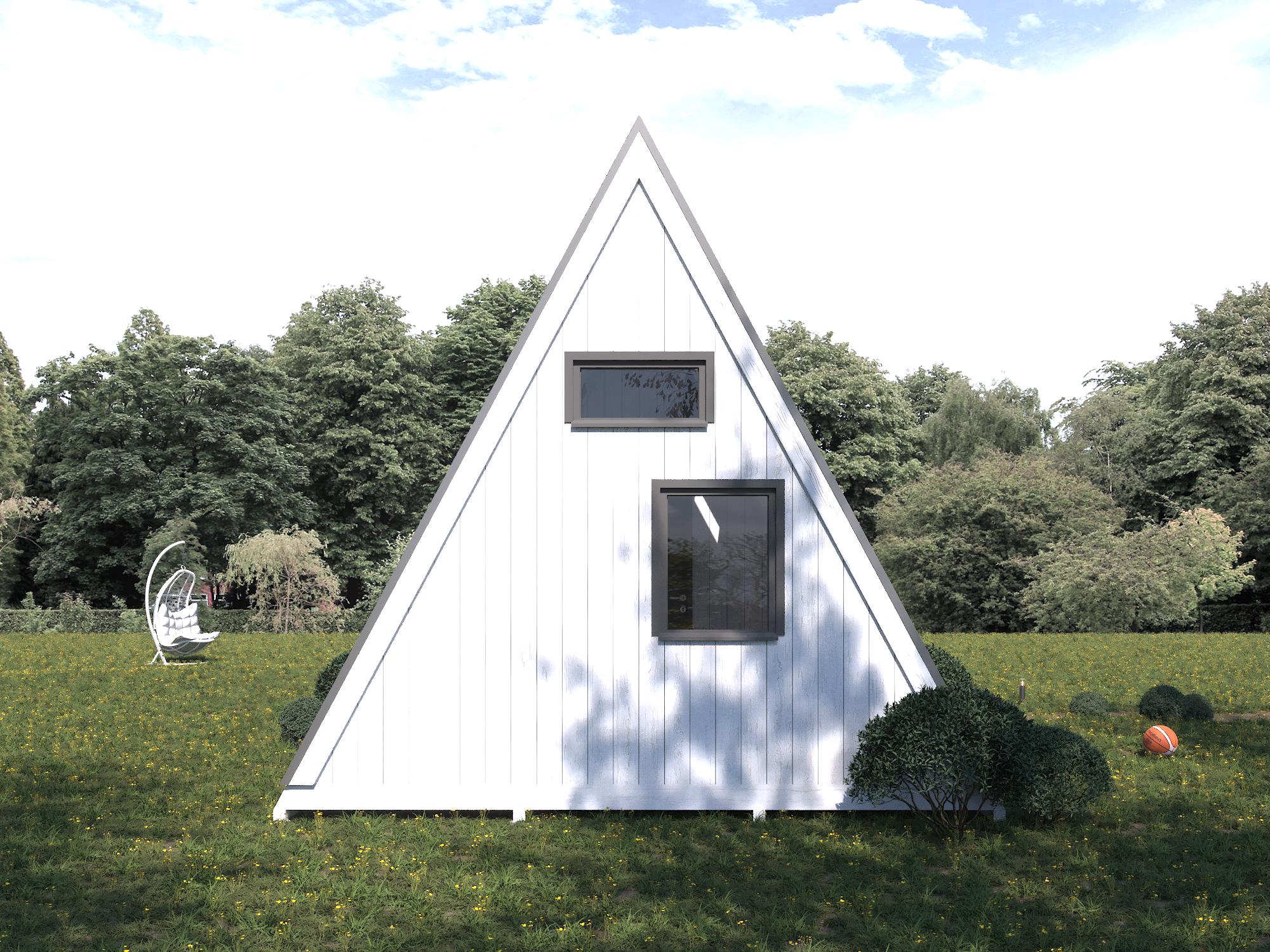 A-frame Cabin Plans 14x20 | Modern DIY PDF | Backyard Small House - Etsy