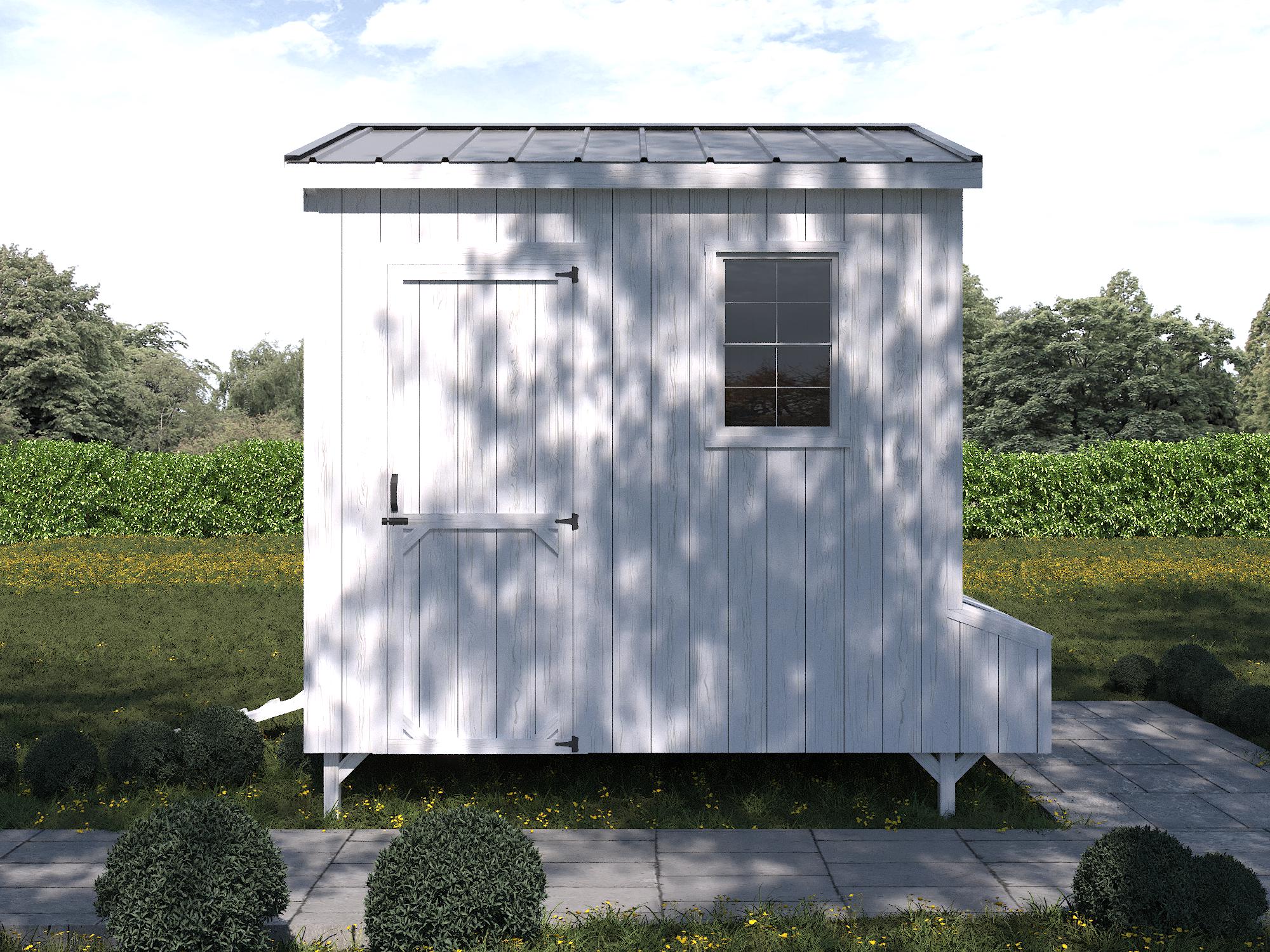 Chicken Coop Plans 8x8 | DIY Walk-in Hen House | Gable Roof PDF - Etsy
