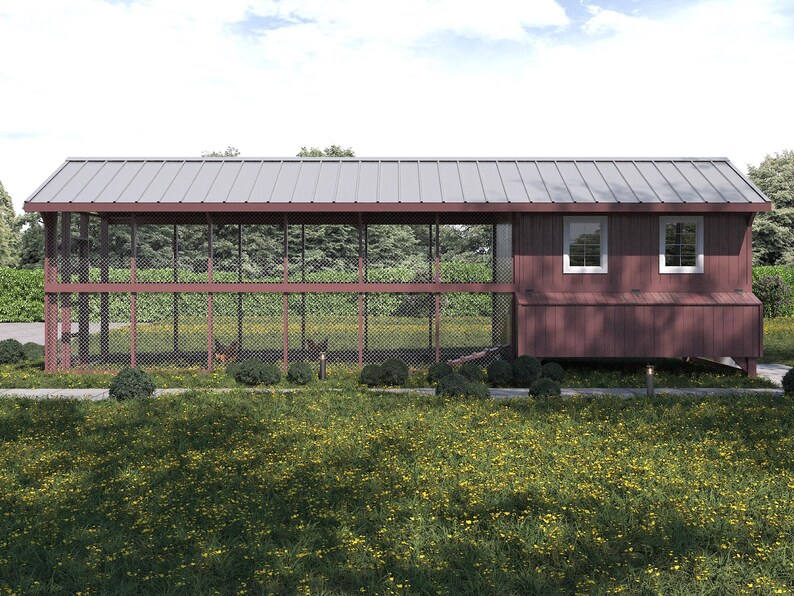 Chicken Coop & Run Plans | 8x8 Coop With 8x16 Run | DIY Build ...