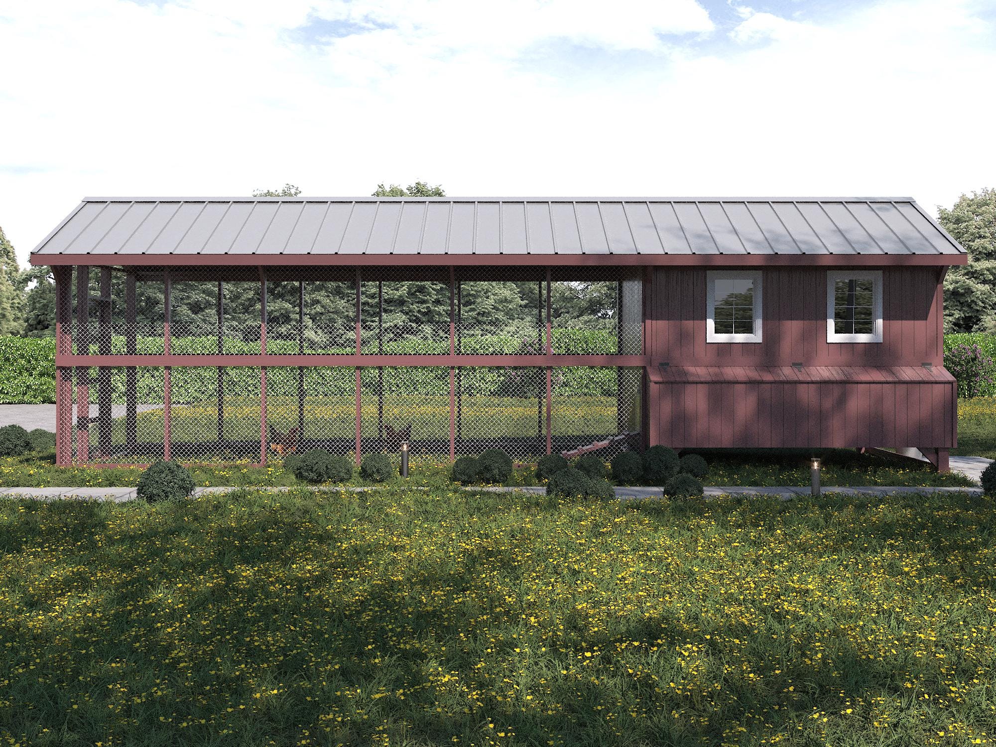 Chicken Coop & Run Plans | 8x8 Coop With 8x16 Run | DIY Build ...