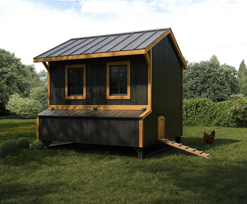 Chicken Coop Plans 8x8 | DIY Backyard Build | PDF Construction Guide - Etsy