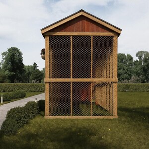 Chicken Coop Plans 8x8 + Run 8x24 | DIY Walk-in Hen House | Backyard ...