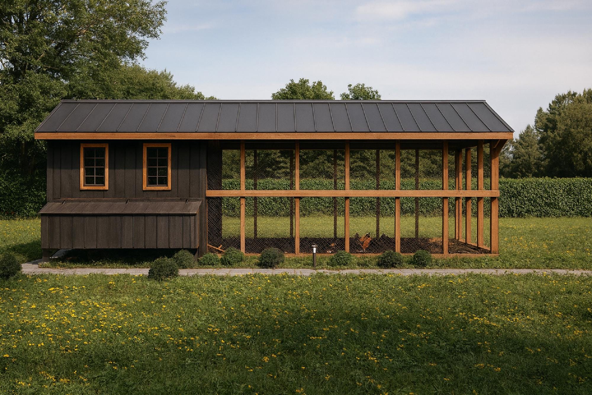 Chicken Coop Plans | 8x8 Walk-in Design + 8x16 Run | DIY Backyard PDF ...