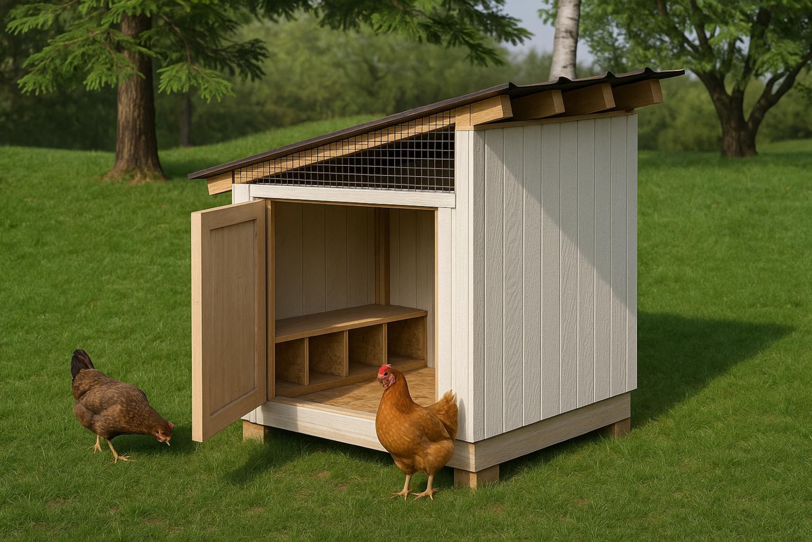 Minimal Chicken Coop 4x4 | DIY Compact Hen House | Backyard Poultry PDF ...