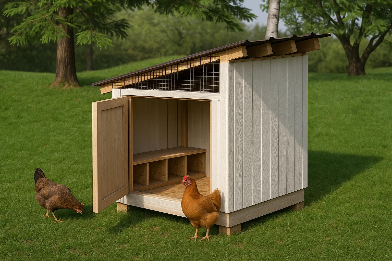 Minimal Chicken Coop 4x4 | DIY Compact Hen House | Backyard Poultry PDF ...