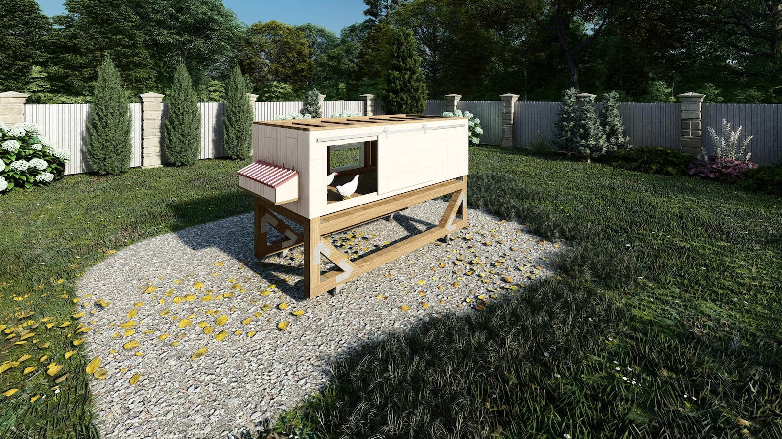 Mobile Chicken Coop 4x8 Plans | DIY Portable Hen House | Backyard ...