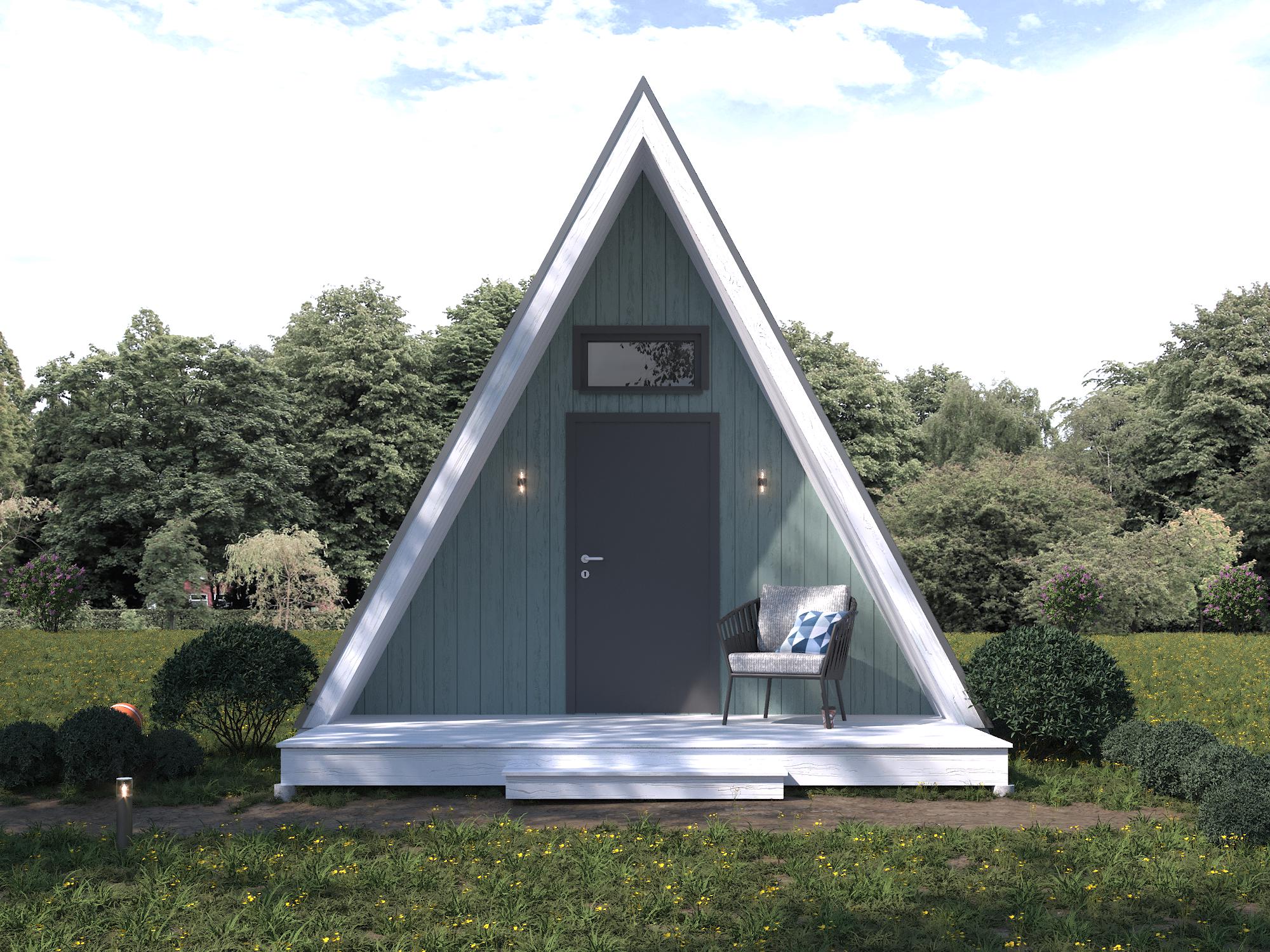 A-frame Cabin Plans 14x20 | DIY Tiny House Design | Modern Nature Nook ...
