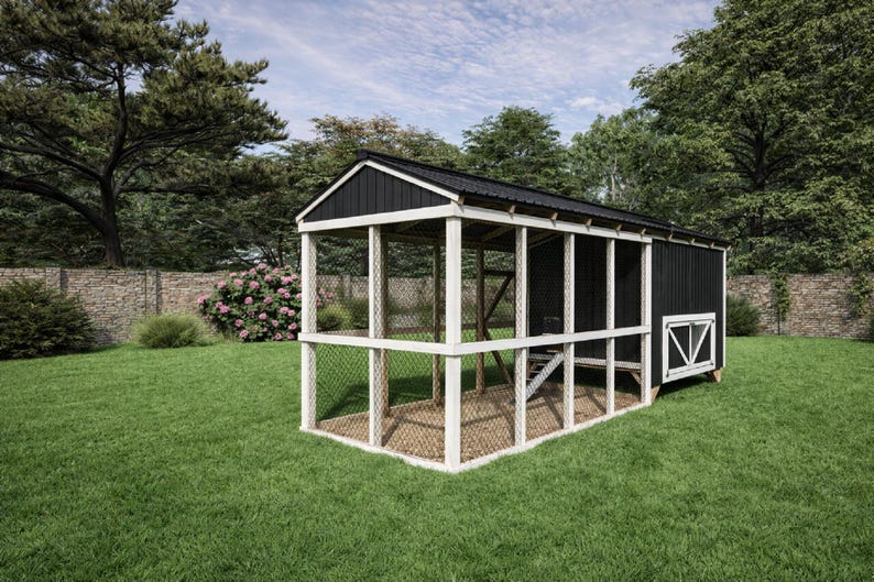 Chicken Coop Plans | 8x8 + 7x14 Run PDF | DIY Backyard Poultry Build - Etsy