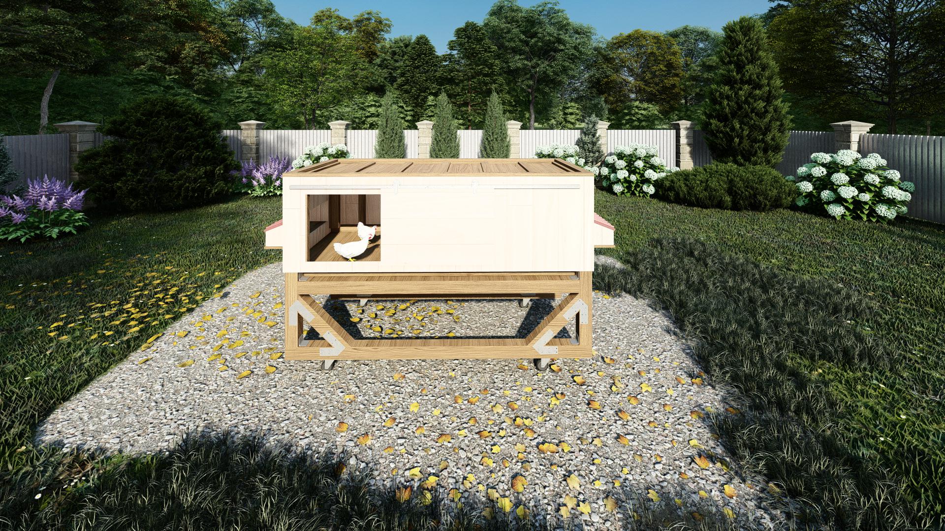 Mobile Chicken Coop 4x8 Plans | DIY Portable Hen House | Backyard ...