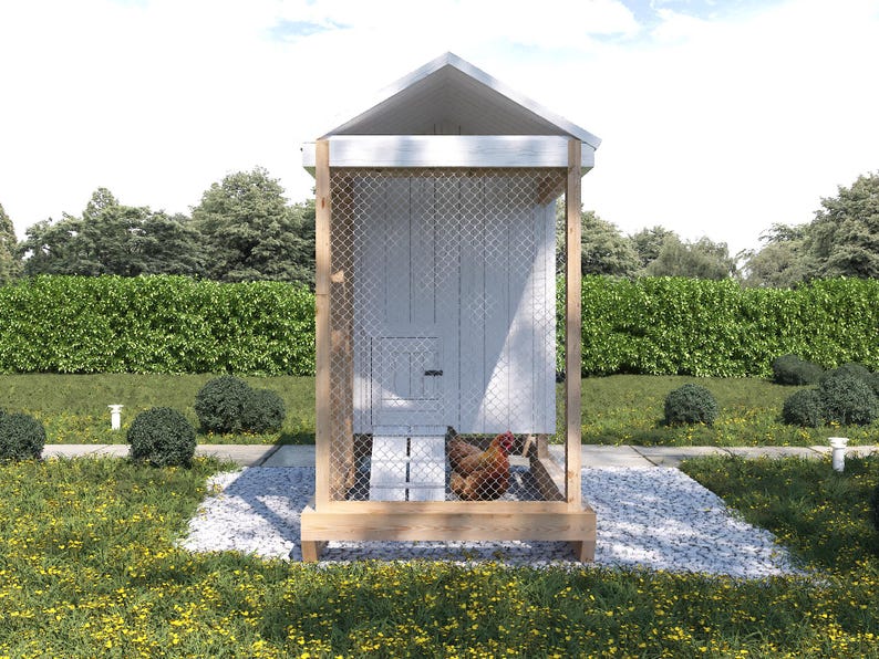 Eggcellence Hen House Plans 4x8 | DIY Backyard Chicken Shelter ...