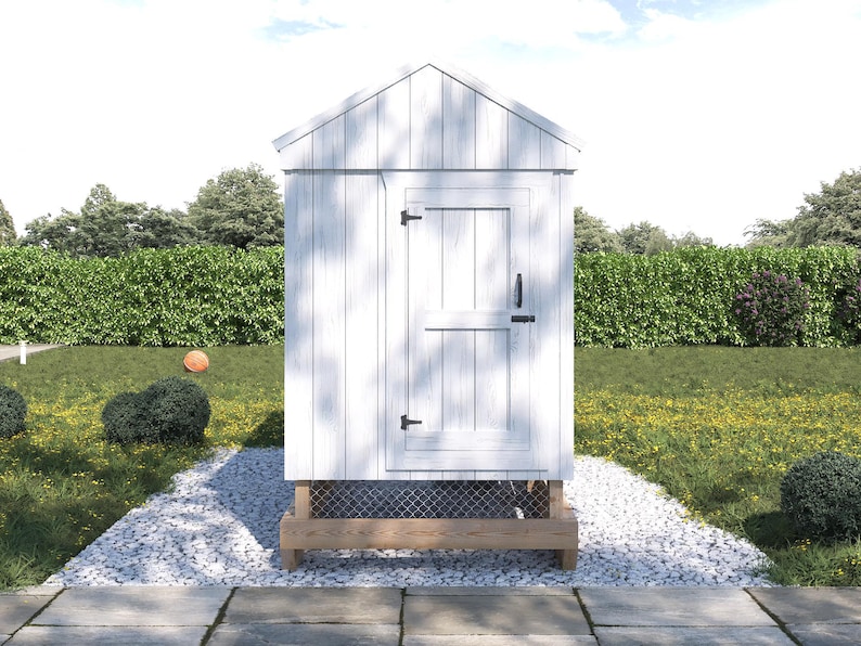 Eggcellence Hen House Plans 4x8 | DIY Backyard Chicken Shelter ...
