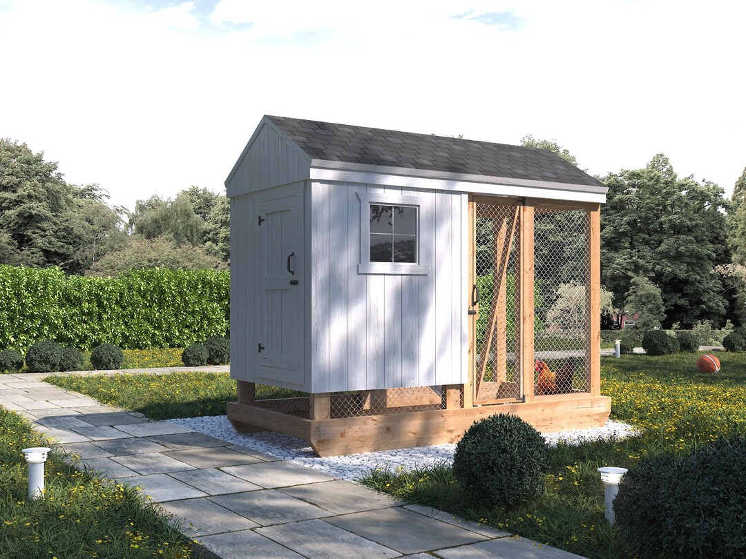 Eggcellence Hen House Plans 4x8 | DIY Backyard Chicken Shelter ...