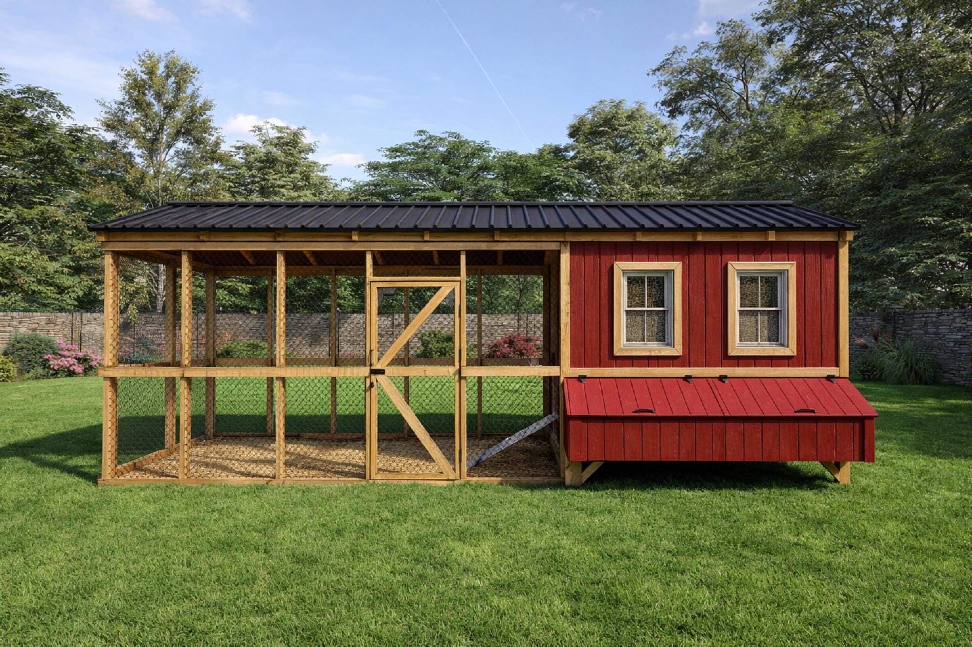Chicken Coop Plans | 8x8 Coop + 7x14 Run PDF | DIY Backyard Build - Etsy
