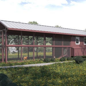 Chicken Coop & Run Plans | 8x8 Coop With 8x16 Run | DIY Build ...