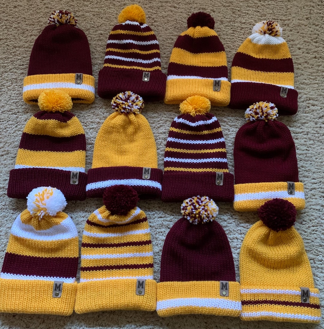 Custom Team Spirit Beanies W/matching Pom Pom - Etsy