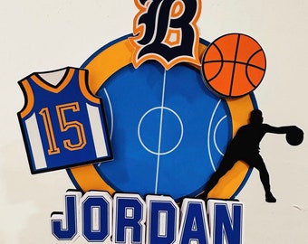Basketball Cake Topper Sports Birthday - Etsy