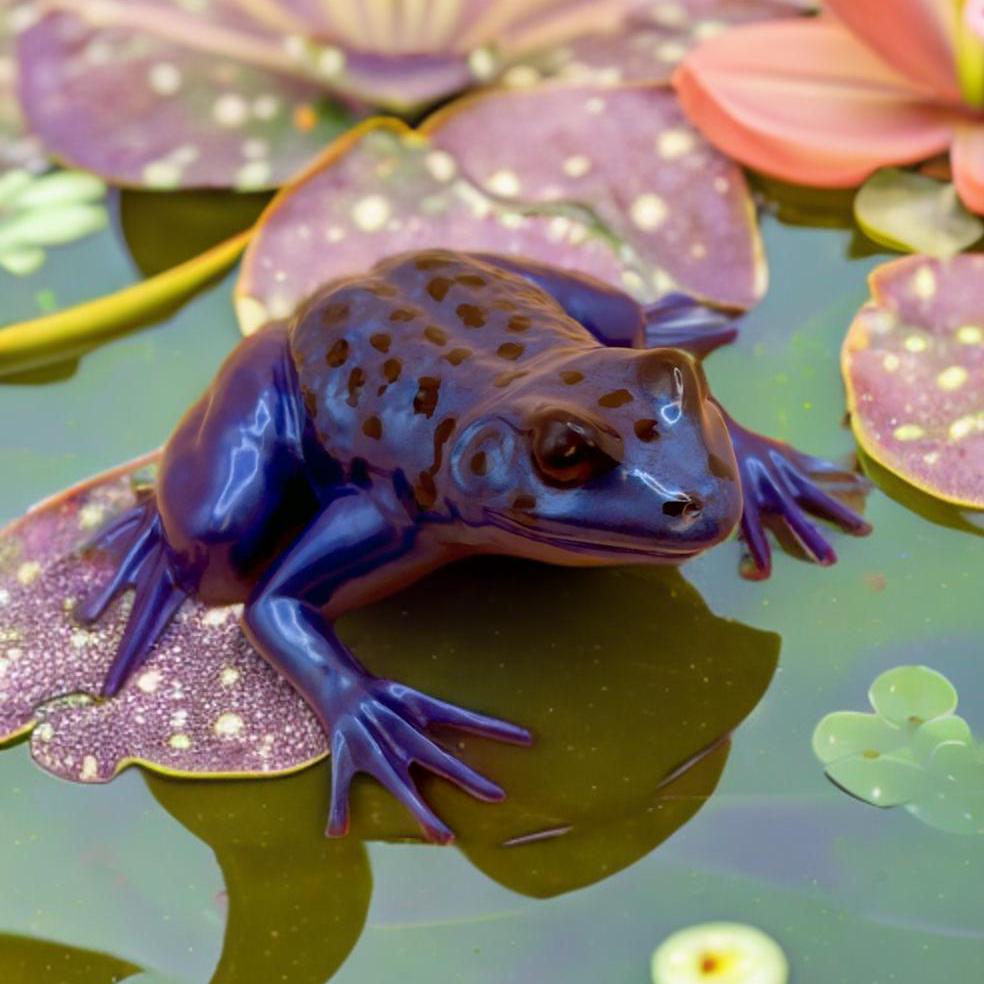 Exotic Frogs Figurines Iridescent Collectible Frogs in Stunning Colors ...