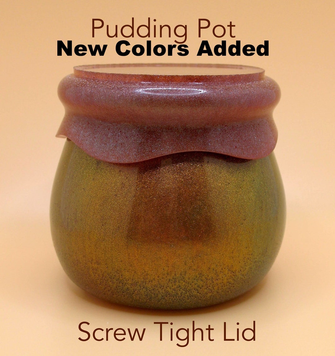 Weed Stash Jar With Screw Tight Lid Handcrafted 4 Oz liquid Pudding Pot ...