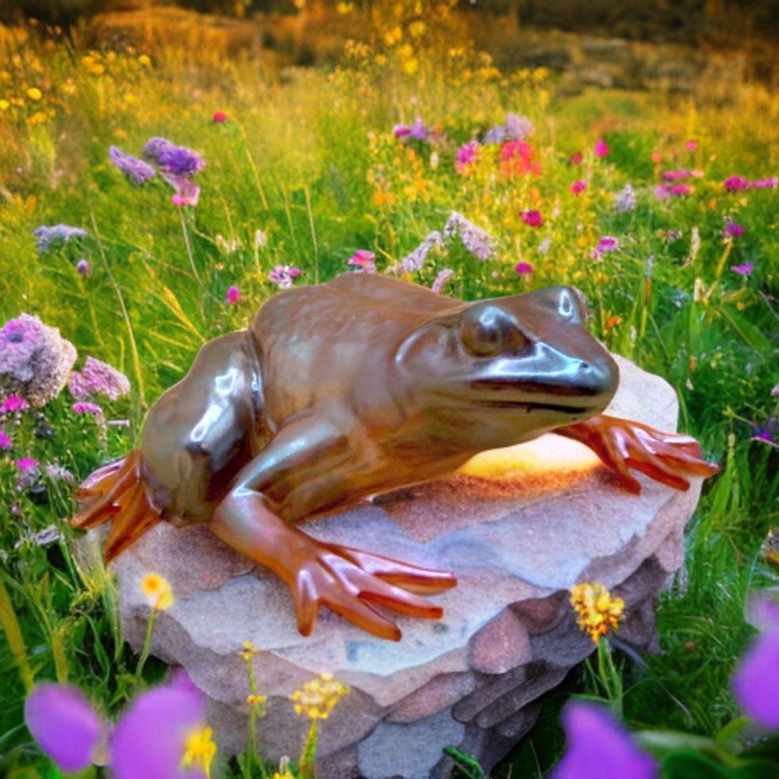 Exotic Frogs Figurines - Iridescent Collectible Frogs in Stunning ...