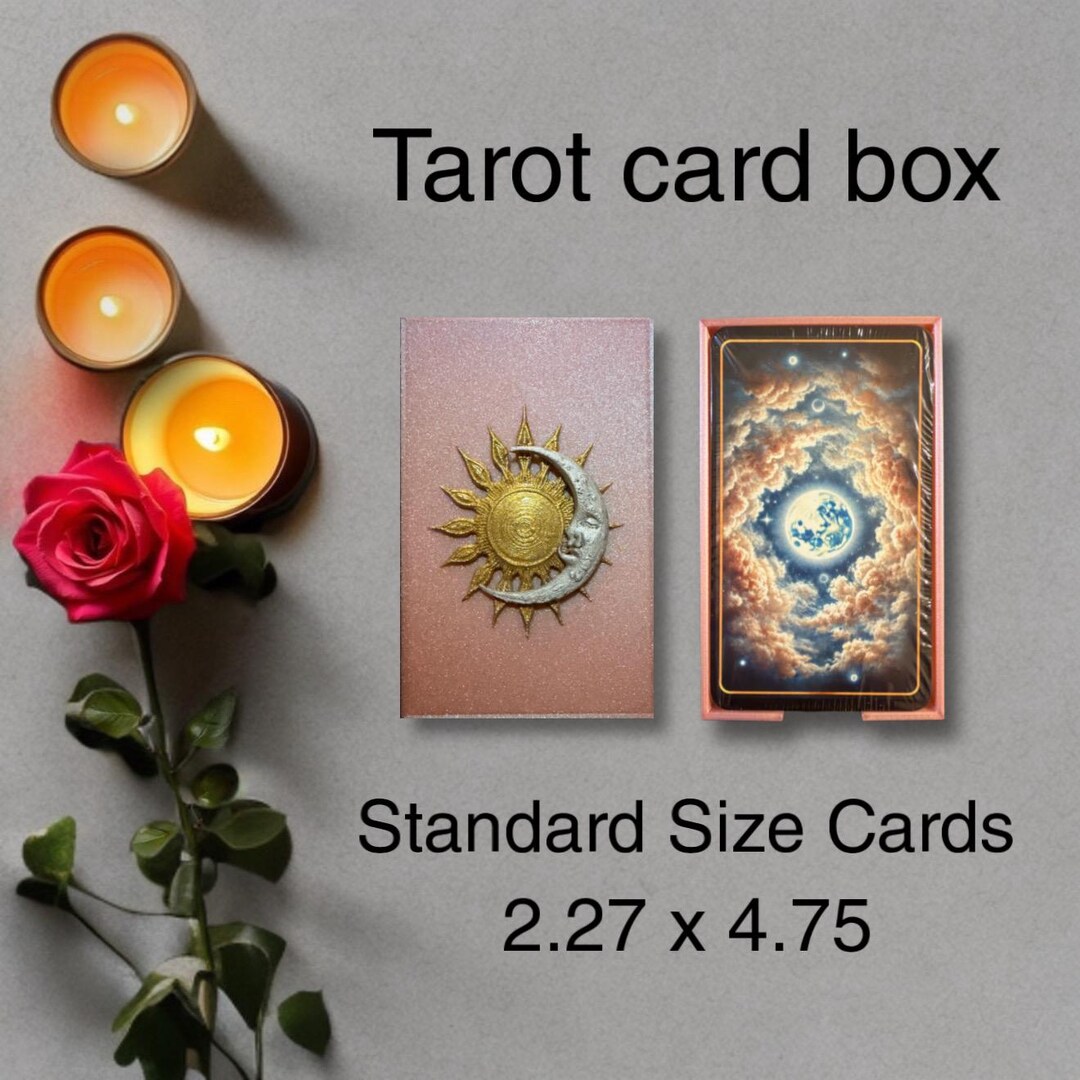 Sliding Tarot Deck Box – Fits Standard Tarot Cards 2.75 X 4.75 ...