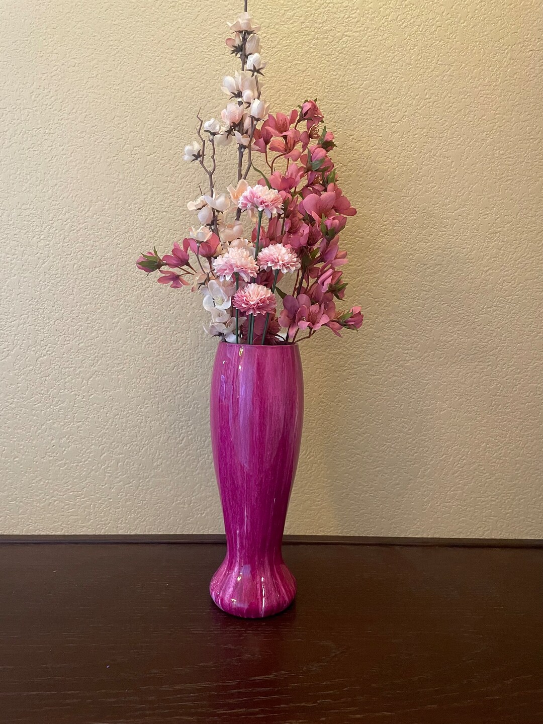 Inverted Trumpet Vase Pink - Etsy