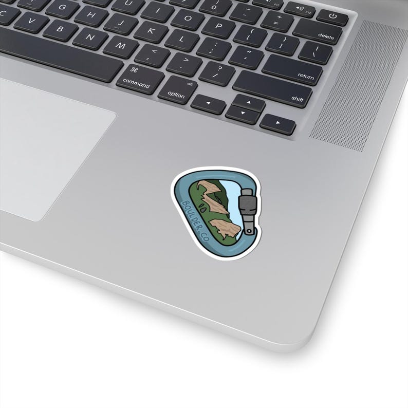 Carabiner Sticker L Boulder Sticker Climbing Decal, Water Bottles ...