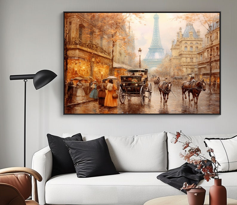 Eiffel Tower, Paris, 100% Handmade, City, Modern, Contemporary ...