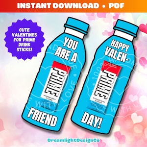 Valentine PDF | PRIME Hydration Drink Stick Holder | Instant Download ...