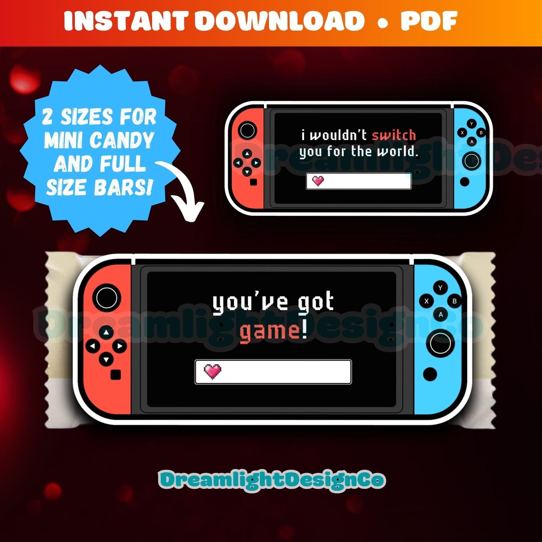 Gamer Valentine Cards, Video Game Valentines, Printable Valentines ...