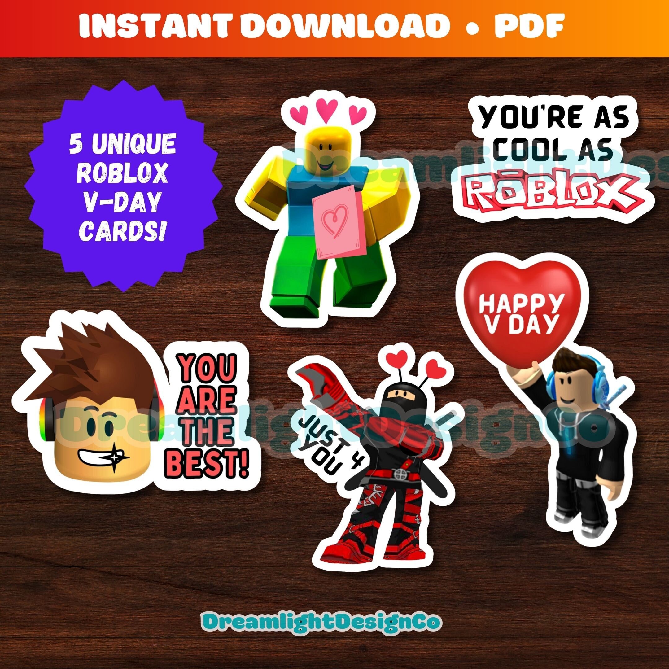 Valentine PDF | Roblox | Instant Download - Etsy