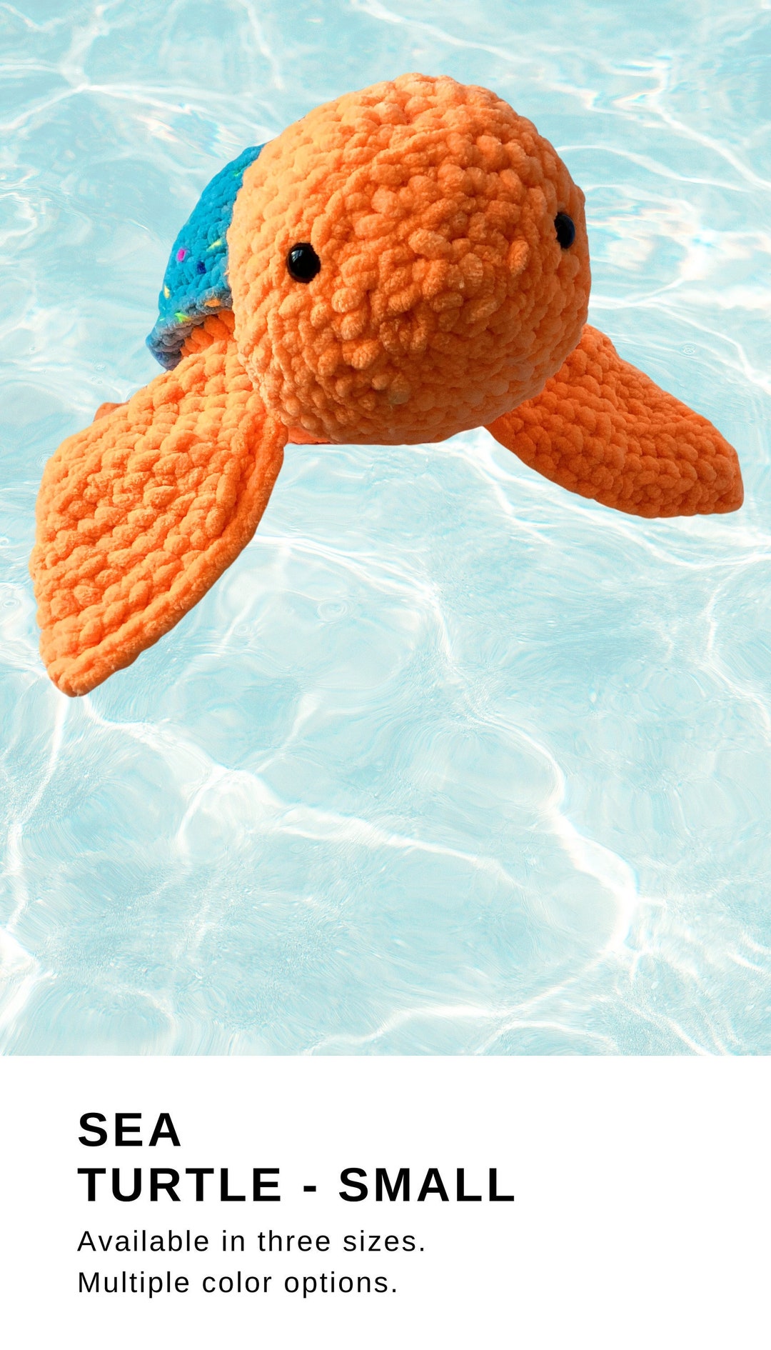 Crochet SEA TURTLE Small Plushie Amigurumi - Etsy