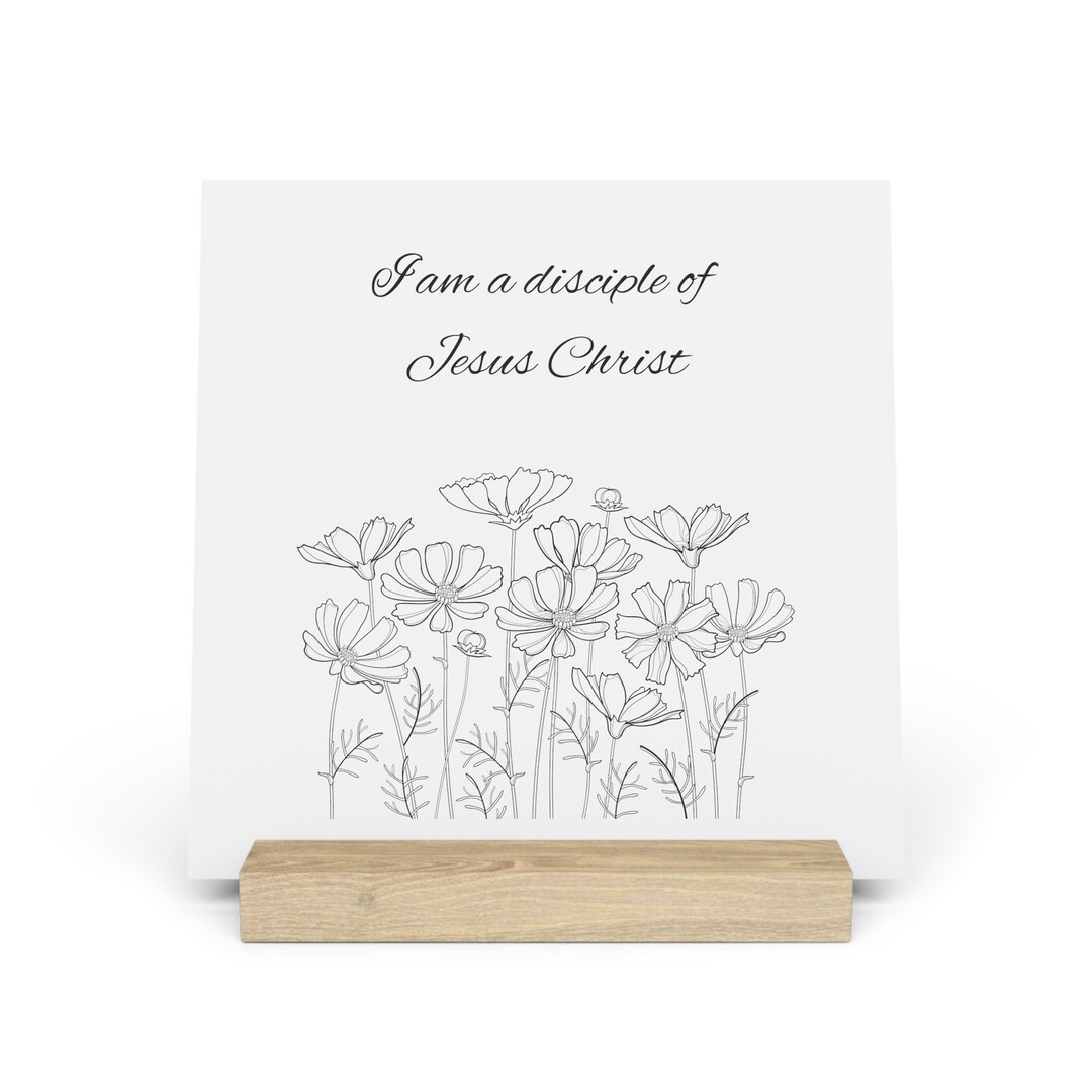 I Am a Disciple of Jesus Christ Sign, Religious Christian Home Decor ...
